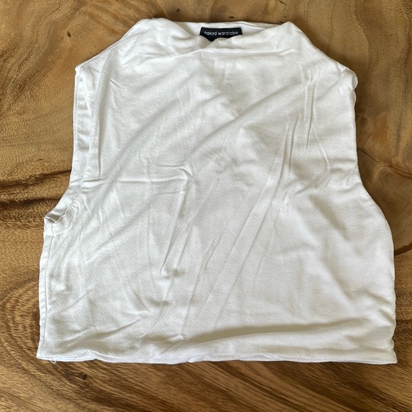 naked wardrobe | Tops | Cream Colored Lined Cropped Tank | Poshmark